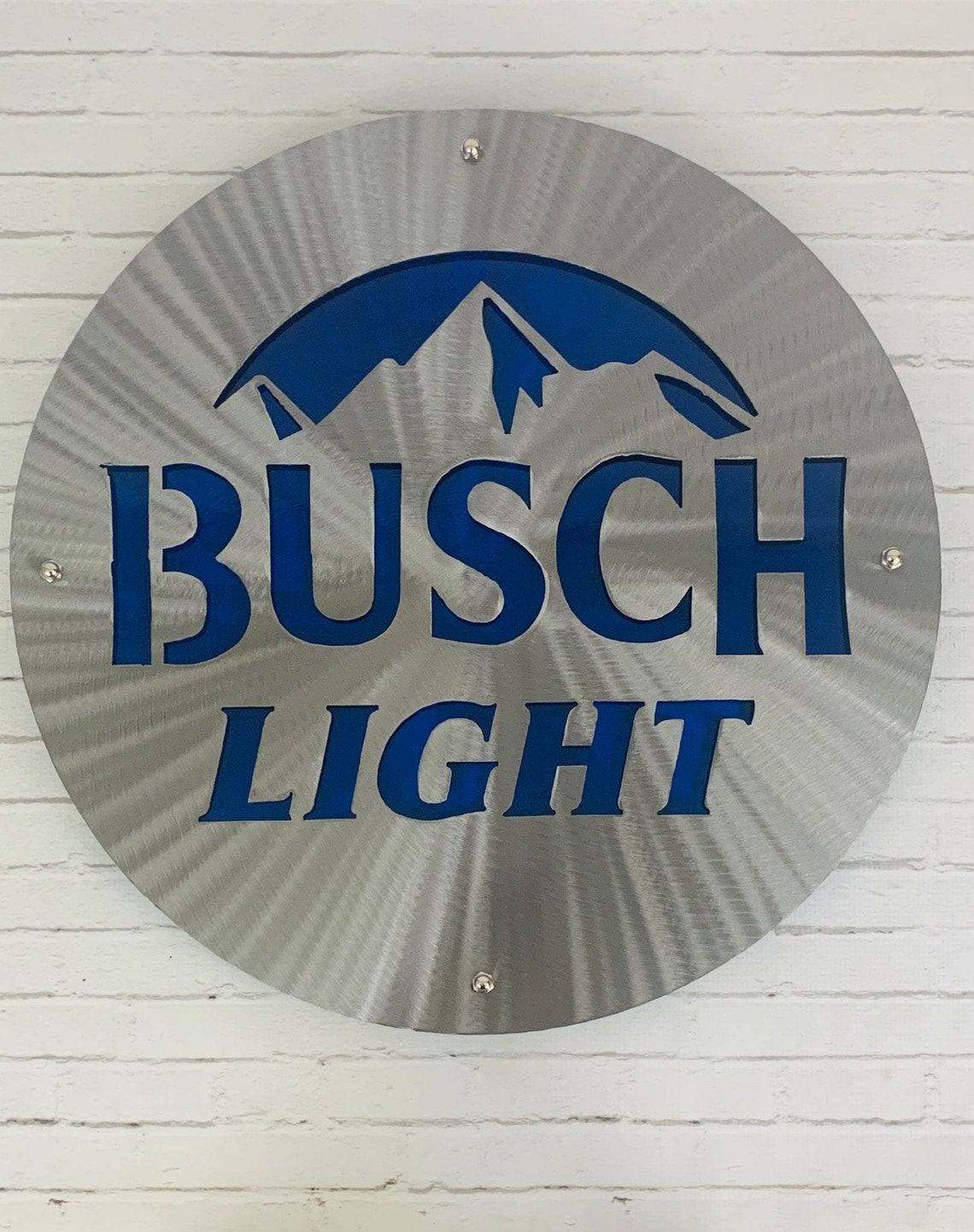 Busch Light Beer Metal Art Sign That Would Be Great For Any | Etsy