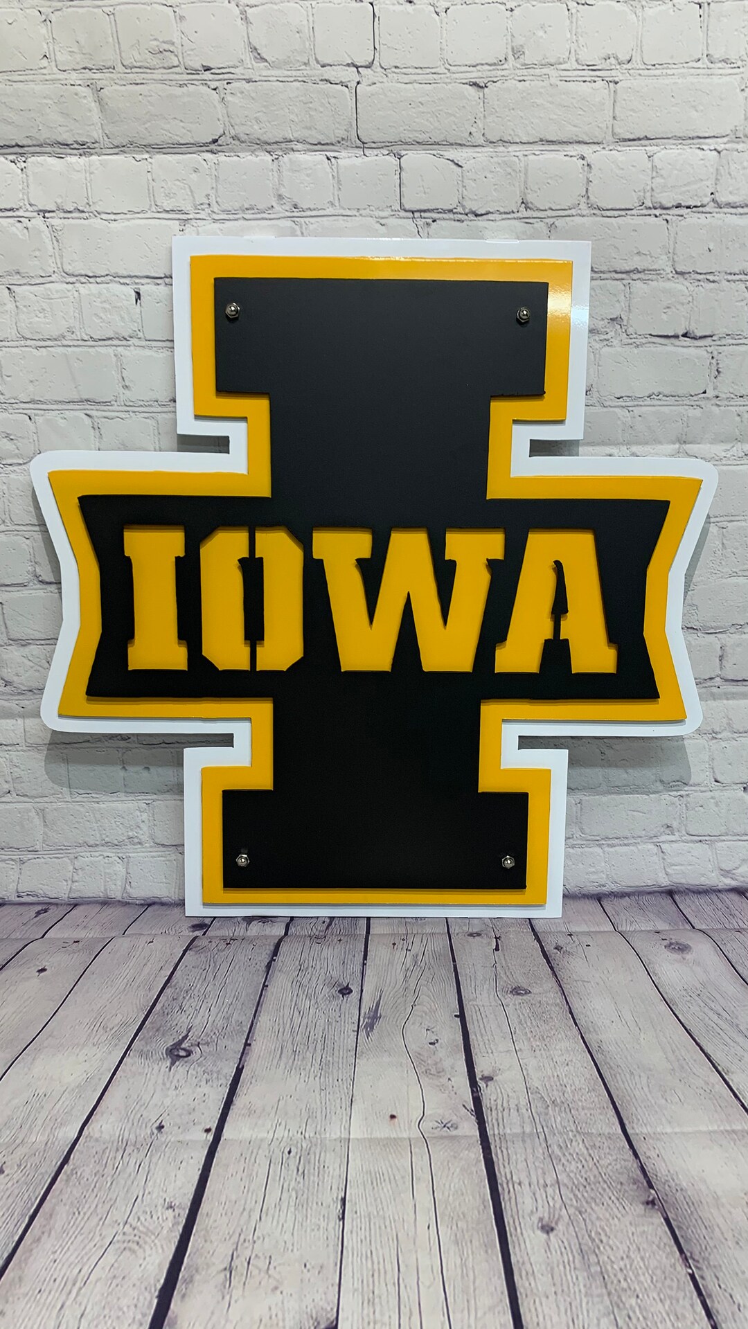 Iowa Hawkeye i With iowa Banner - Etsy