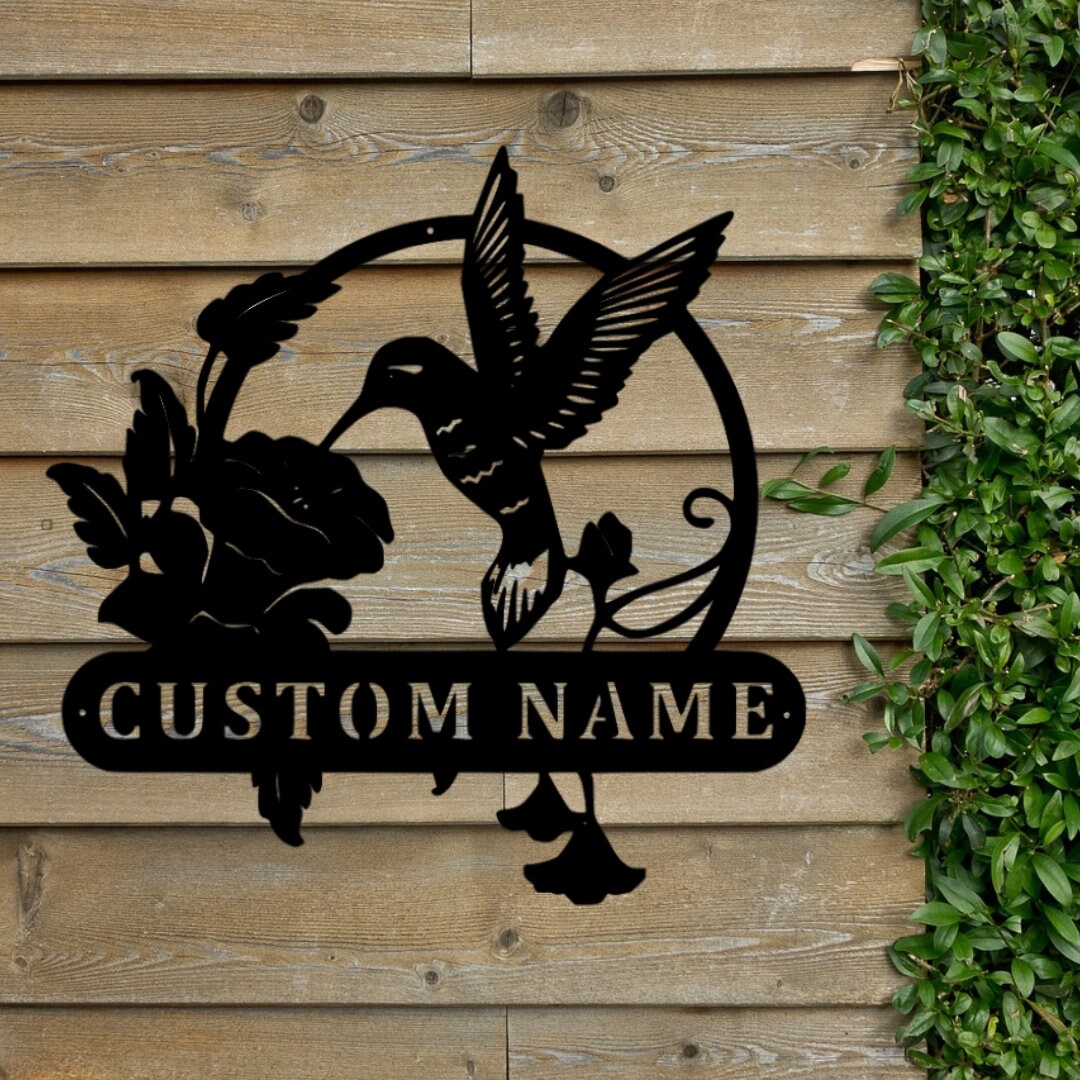 Hummingbird Monogram - Etsy