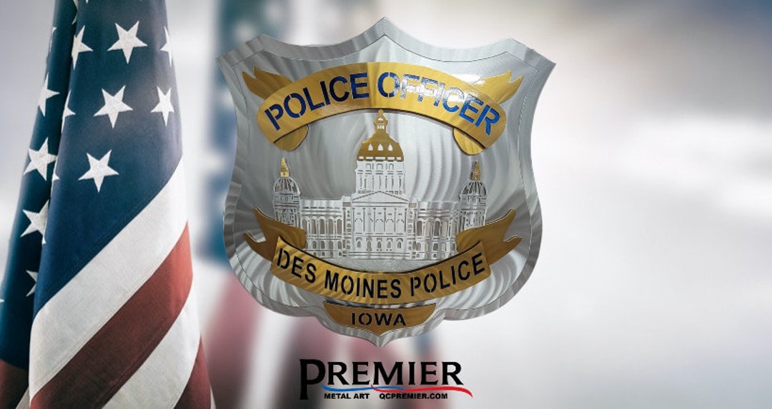 Custom Des Moines Police Badge - Etsy