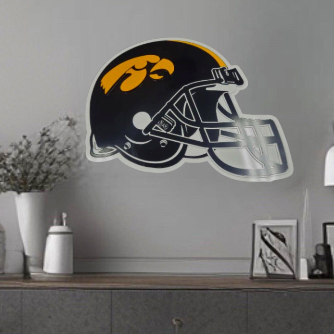 Iowa Hawkeyes Football Helmet - Etsy