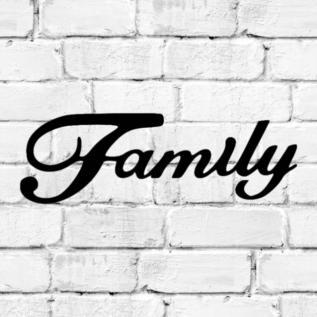 Family Metal Art Sign - Etsy