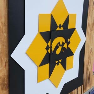 Iowa Hawkeyes Barn Quilt - Etsy
