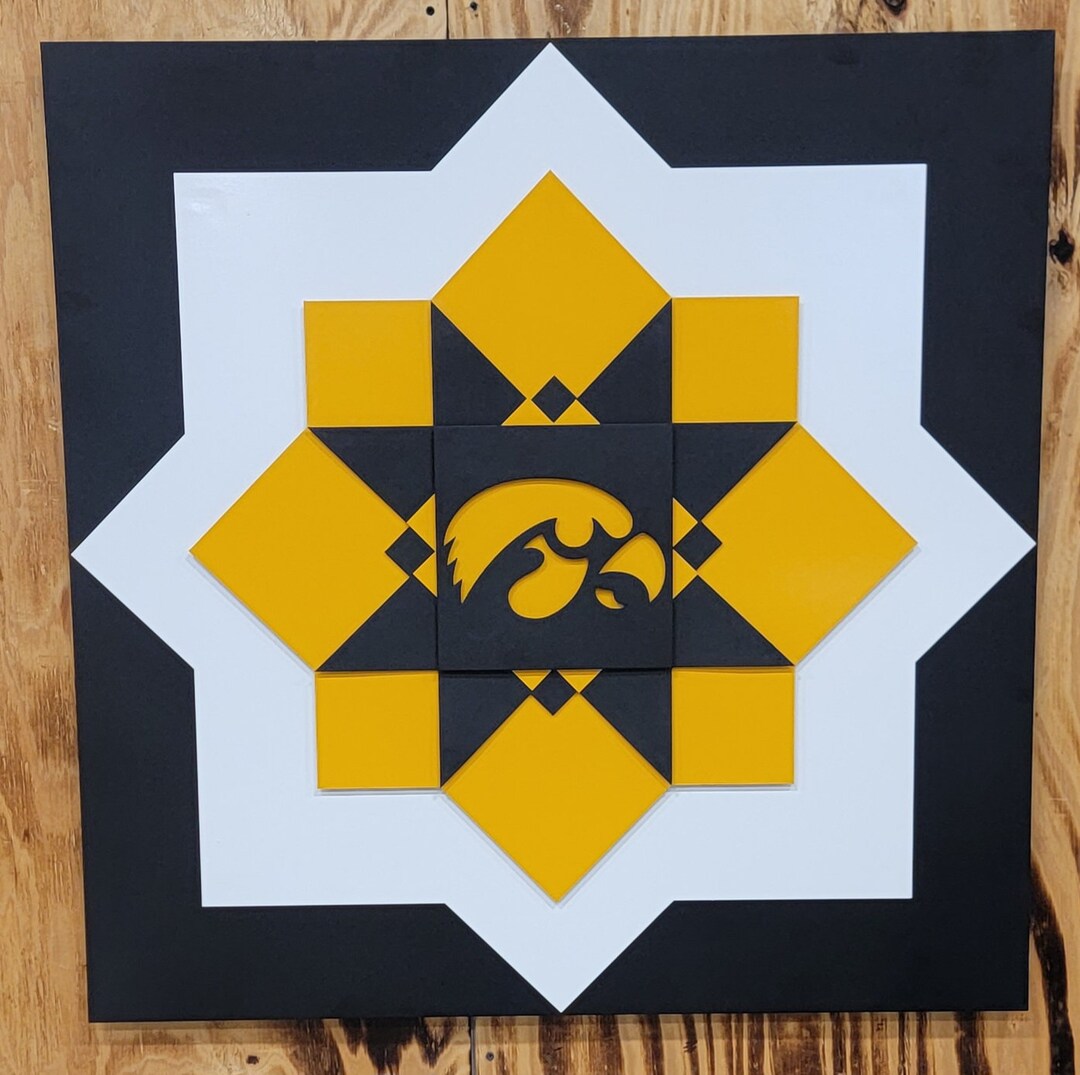 Iowa Hawkeyes Barn Quilt - Etsy