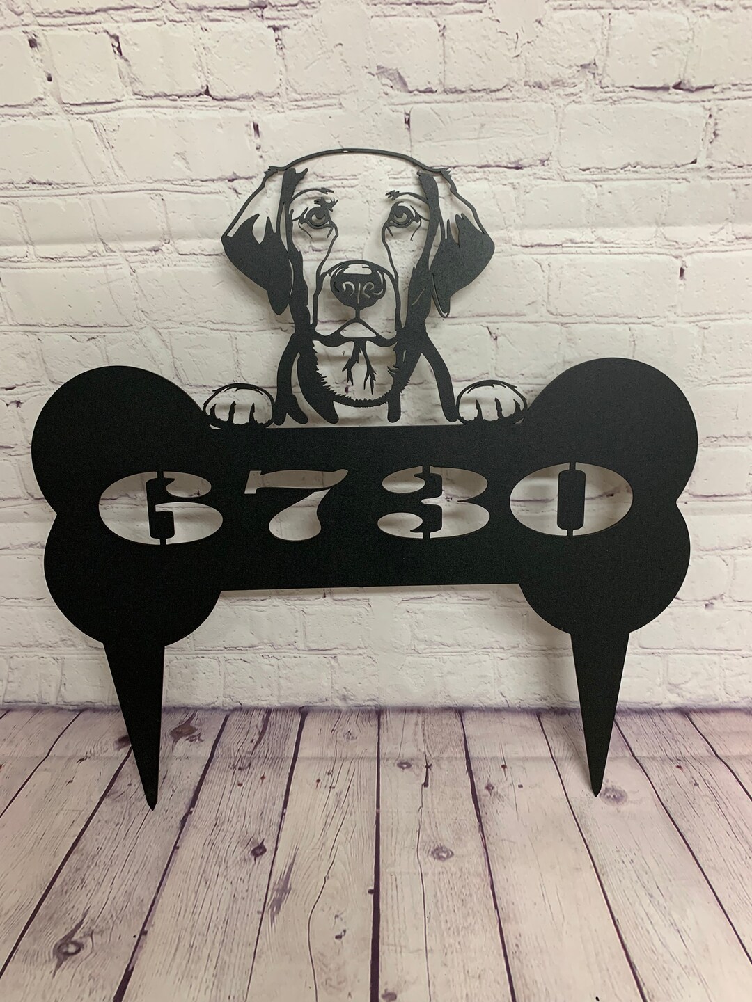 Customized 12 Gauge Steel Dog Yard Sign - Etsy