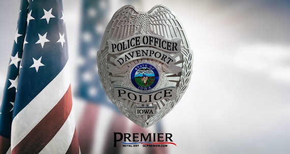 Real Metal Police Badge