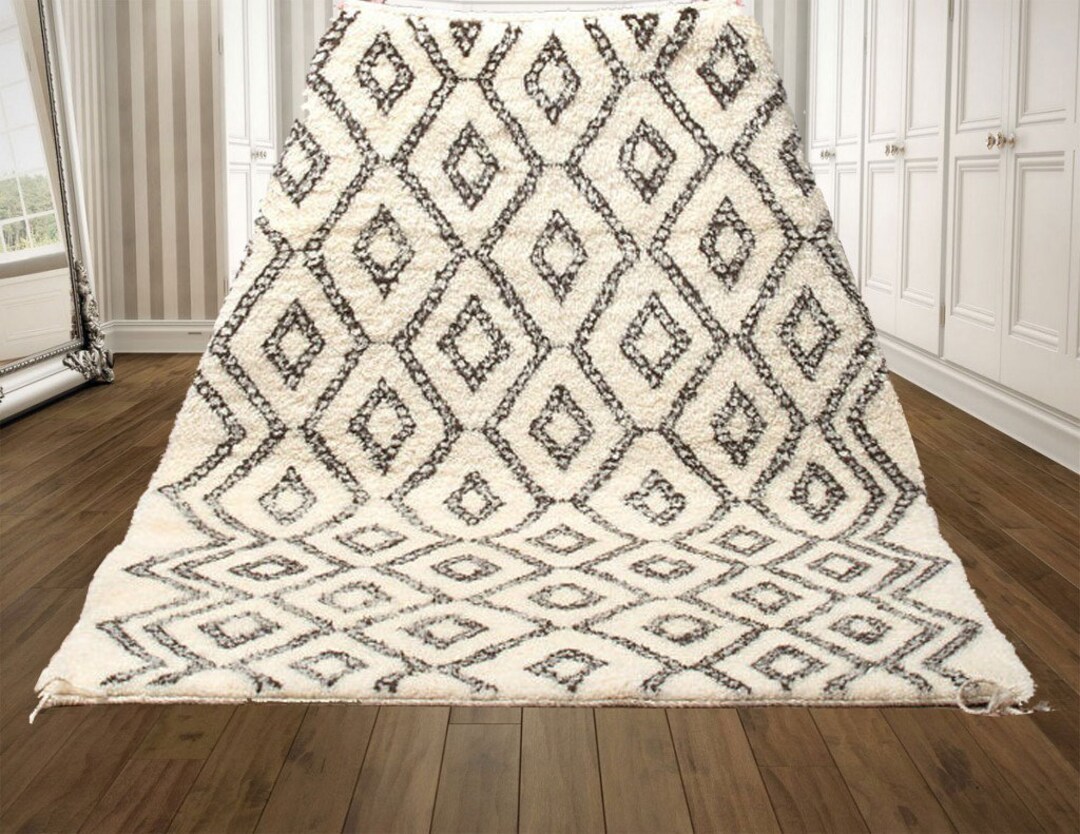 Moroccan Rug , Berber Carpet , Genuine Wool Rug , Handmade Rug, Boho ...
