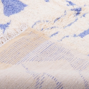 Moroccan Rug , Berber Carpet , Genuine Wool Rug , Light Blue Rug ...