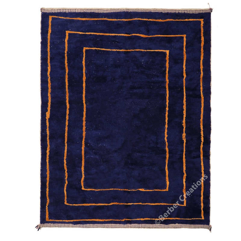 8x10 Navy Blue Rug - Etsy