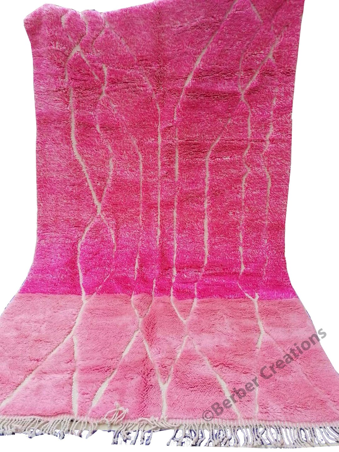 Pink Moroccan Rug , Custom Beni Ourain Rug, Morrocan Area Rug , 8x10 ...