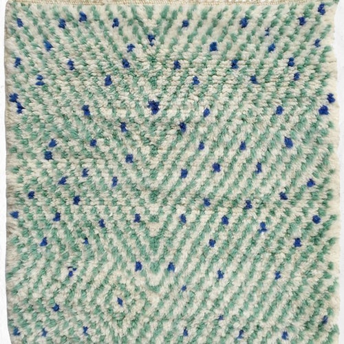 Moroccan Rug Green Berber Carpet Genuine Wool Rug Green - Etsy