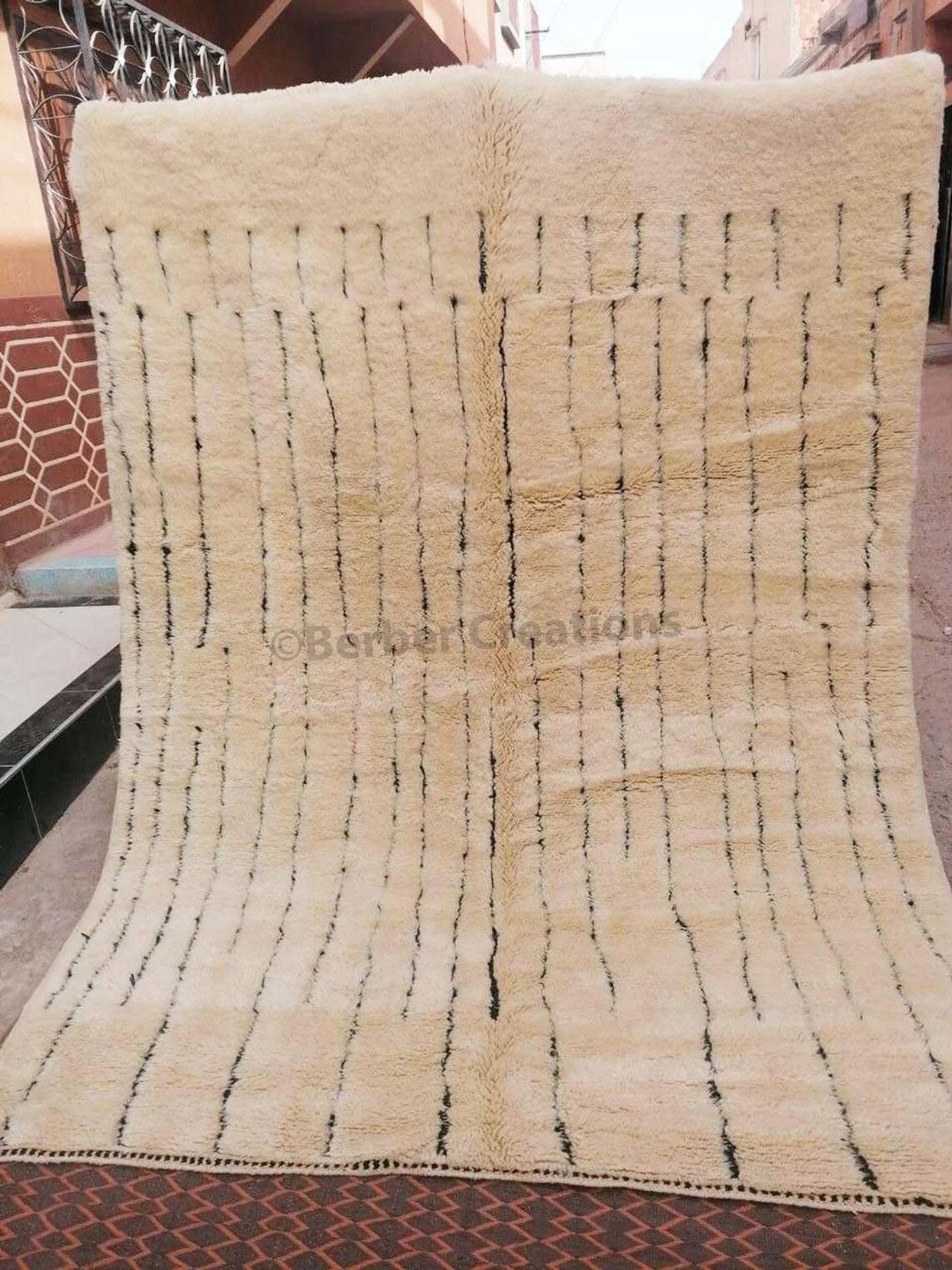 Moroccan Rug 6x9, Beni Ourain Rug , Berber Rug , Berber Carpet , Area ...