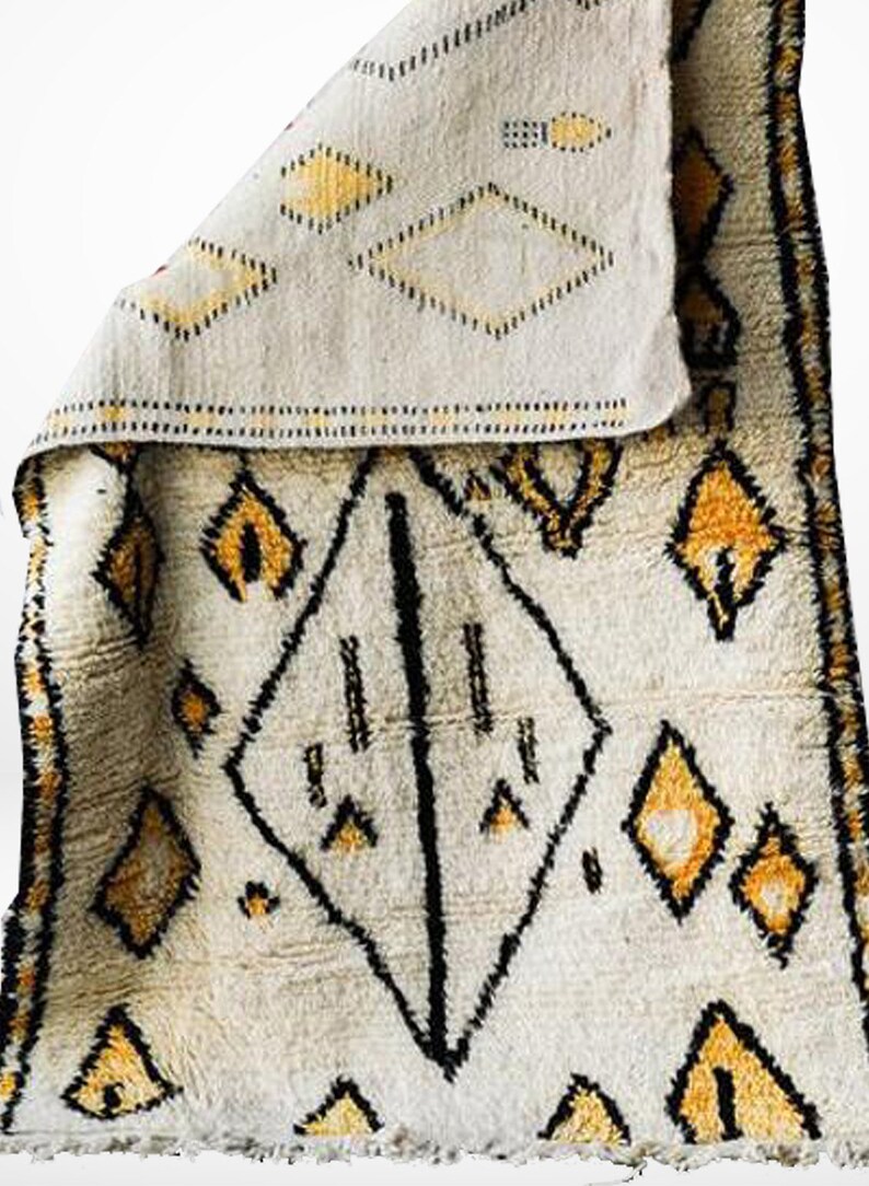 Moroccan Rug Yellow Moroccan Rug 8x10 Moroccan Rug 9x12 - Etsy