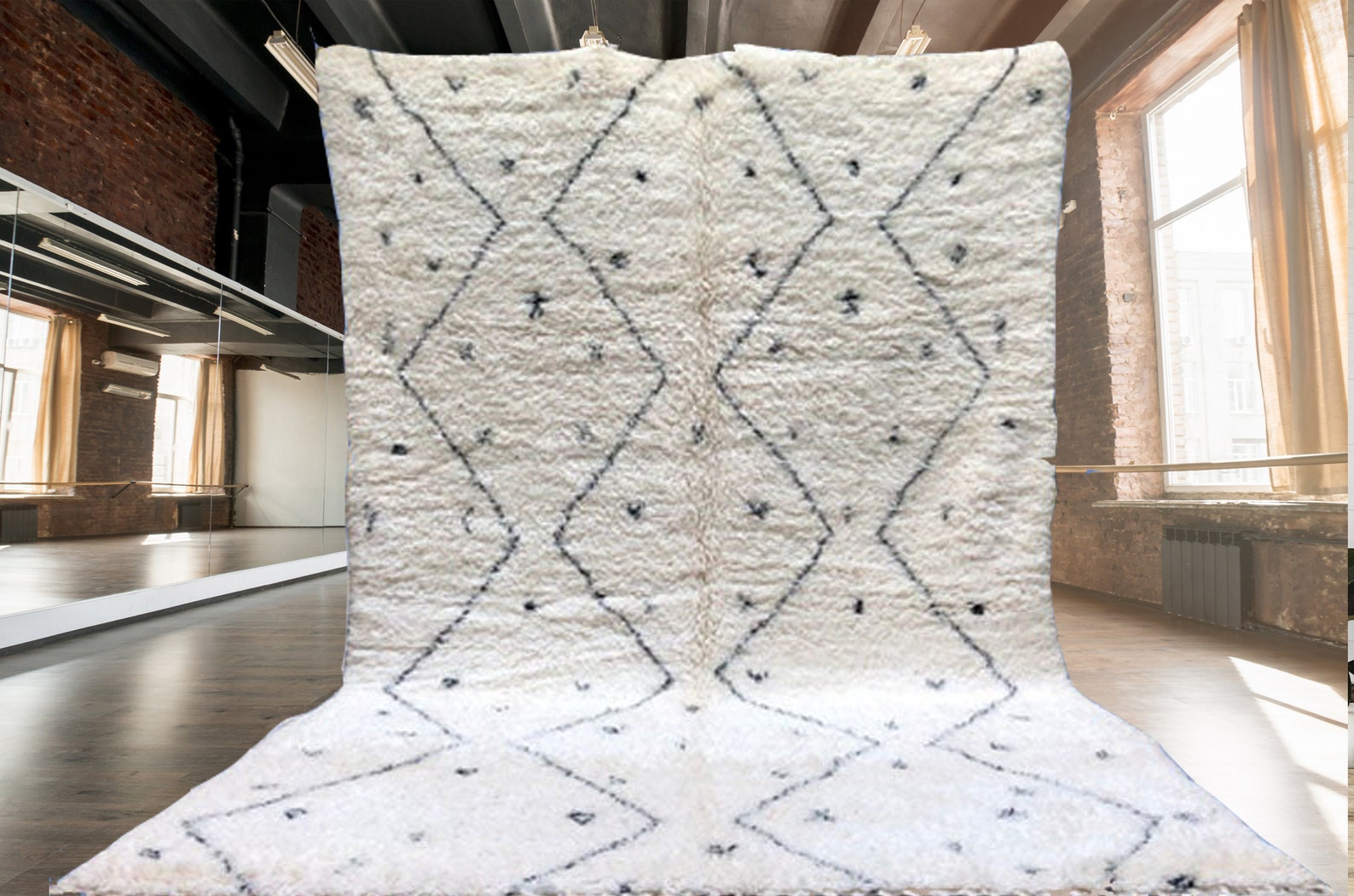 Moroccan Rug Creamy White Moroccan Wool Rug moroccan - Etsy