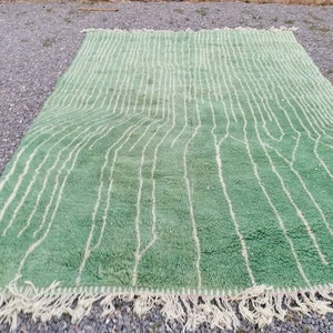 Moroccan Rug Green, Beni Mrirt Rug Green, Berber Carpet, Area Rug 8x10 ...