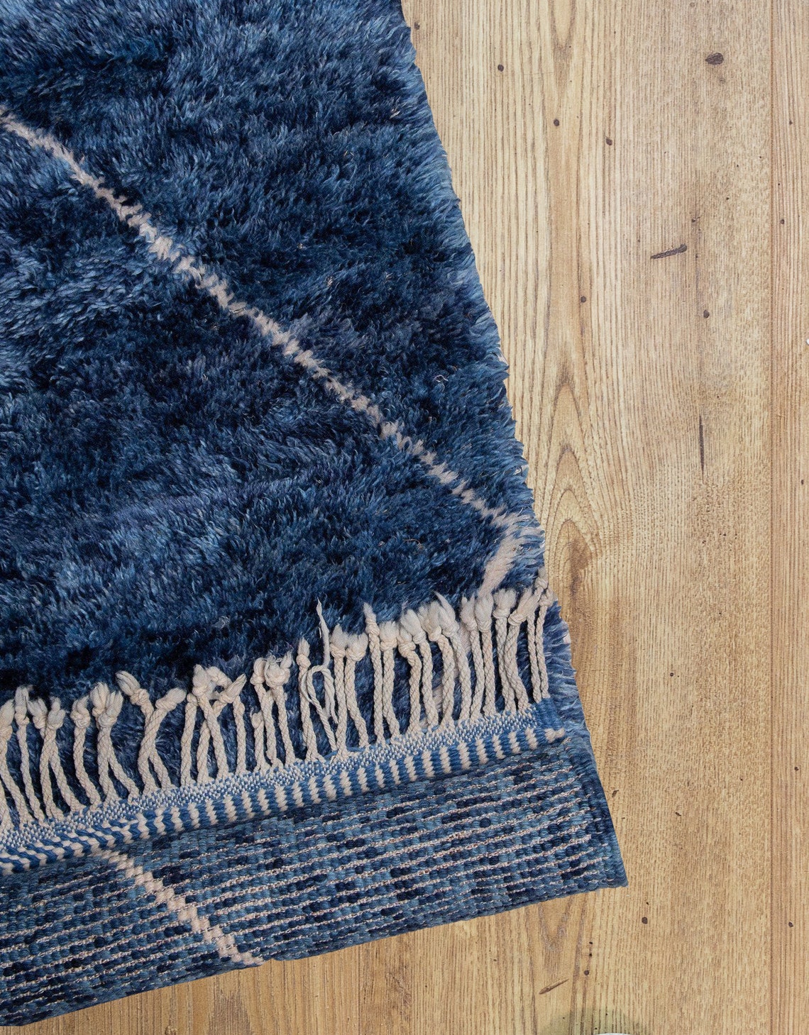 Moroccan Rug Blue Berber Carpet Beni Ourain Rug handmade - Etsy