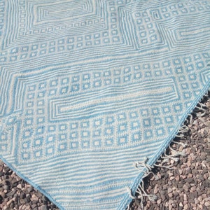 Kilim Zanafi Rug Large - Morocco Area Rug - Berber Rug - Vintage Rug ...