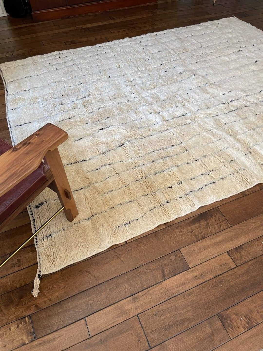 Moroccan Rug , Berber Carpet , Genuine Wool Rug , Cream Area Rug ...