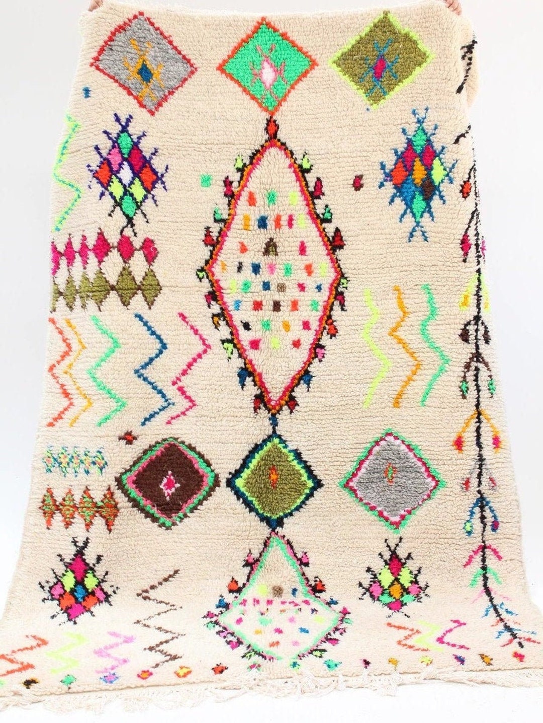 Authentic Moroccan Rug , Berber Carpet , Genuine Wool Rug , 8x10 Rug ...