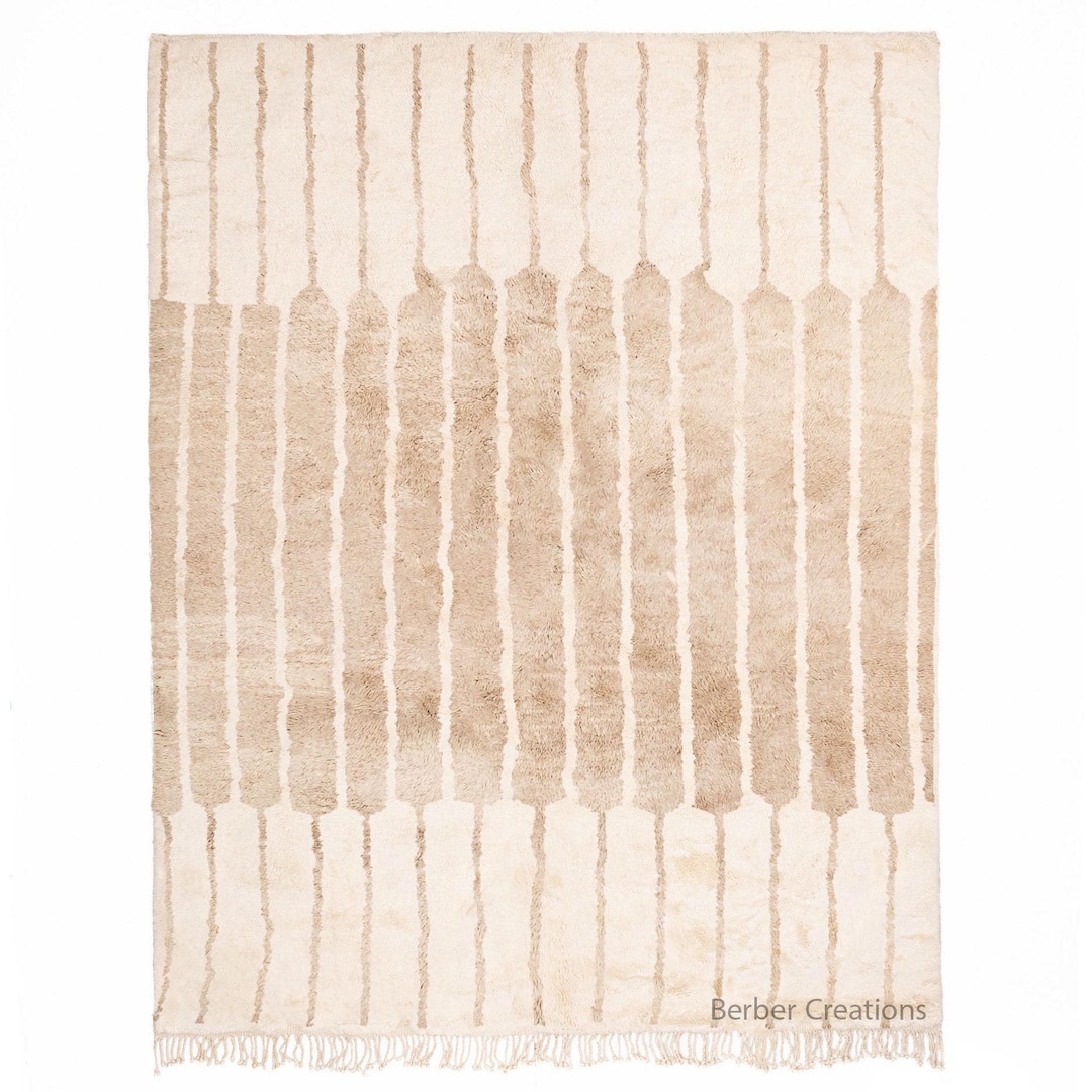 Moroccan Rug Neutral, Handwoven Area Rug, Neutral Beni Ourain Rug, Beni ...