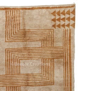 Contemporary Moroccan Rug , Beni Mrirt Style, 8x10 Rug, Handmade Area ...