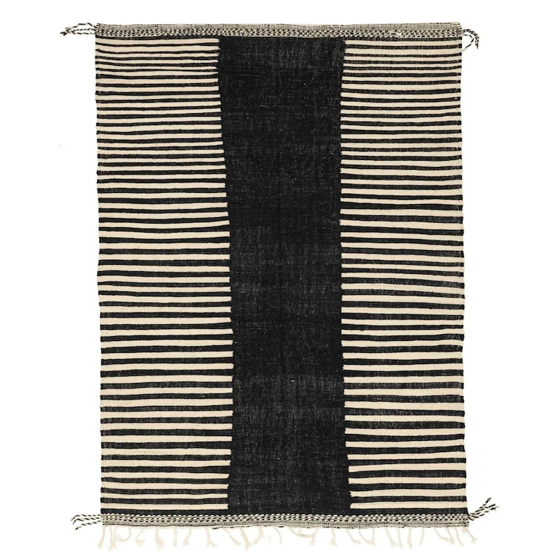 Black and White Kilim Rug - Etsy