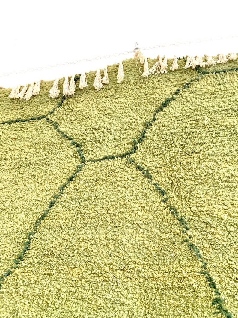 Moroccan Rug Green , Berber Carpet , Genuine Wool Rug , Green Rug ...