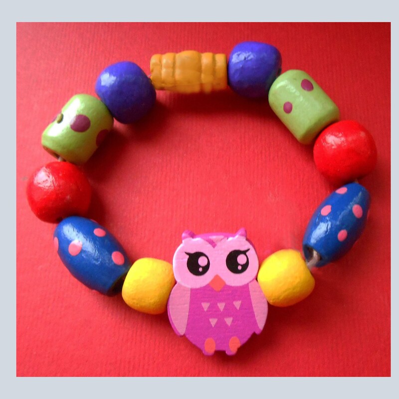 Owl Charm Bracelet - Etsy