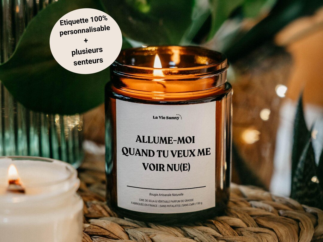 Bougie Personnalisée Femme Nue, Bougies Humour, Cadeau Personnalisé ...