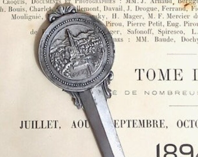Letter Opener From Lourdes - Vintage Metal Letter Opener - Lourdes ...