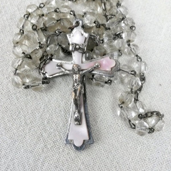 Pink Crucifix - Etsy