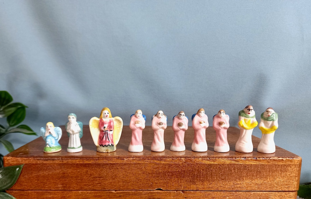Lot 10 Angel Statuettes Miniature Angel Statues Epiphany - Etsy