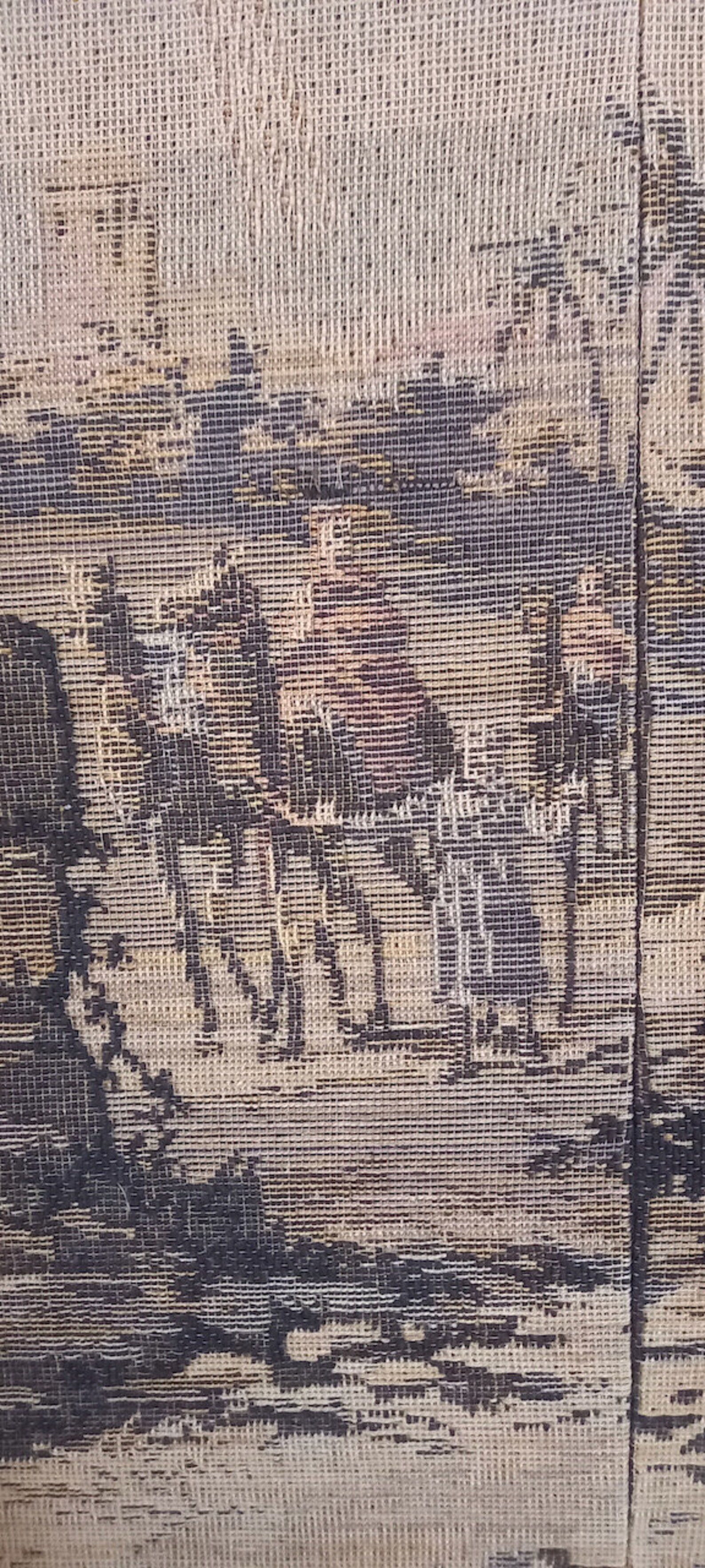 Set 59 Antique Tapestry France Hand Woven Last Supper Tapestry Long ...