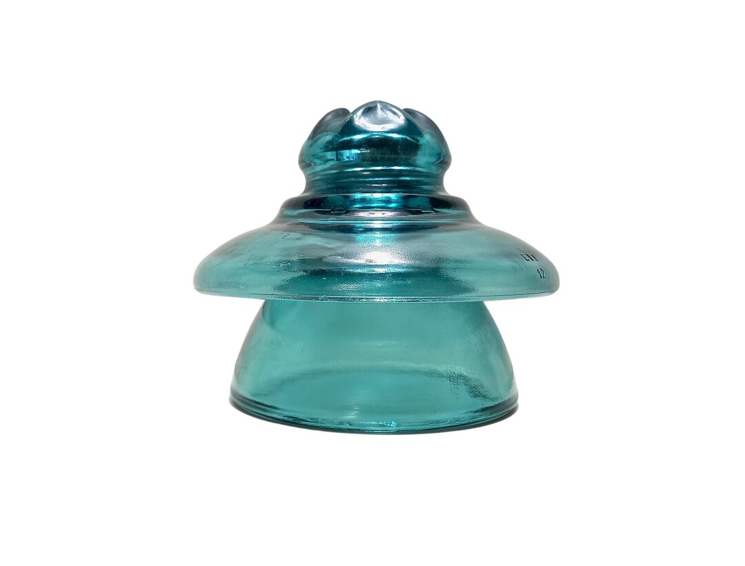 Large Sea Green Glass Pylon Insulator High Voltage Electrical Pylon ...