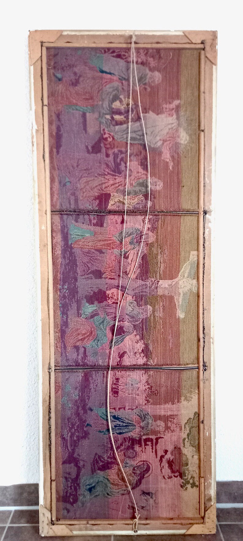 Set 59 Antique Tapestry France Hand Woven Last Supper Tapestry Long ...