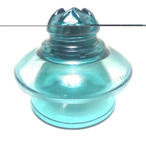 Large Sea Green Glass Pylon Insulator High Voltage Electrical Pylon ...