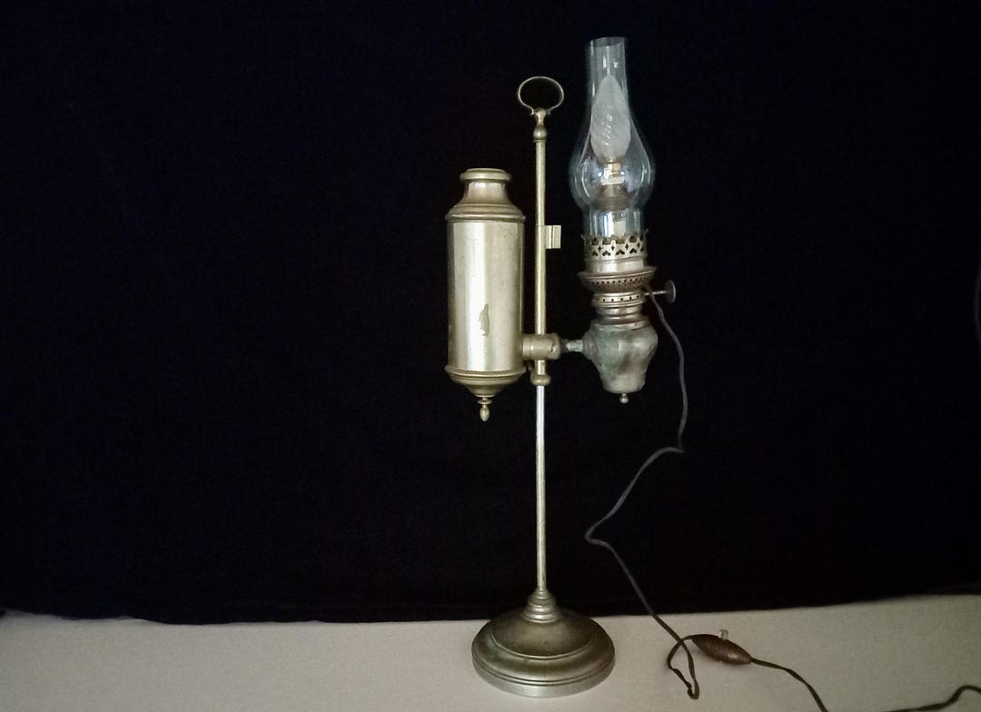 Antique and Unique Functioning Table Lamp - Antique French Adjustable ...