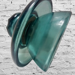 Large Sea Green Glass Pylon Insulator High Voltage Electrical Pylon ...