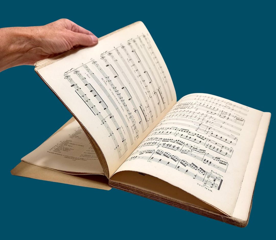 Antique French Opera Music Score Book: La Petite Mademoiselle, 1879 - Etsy
