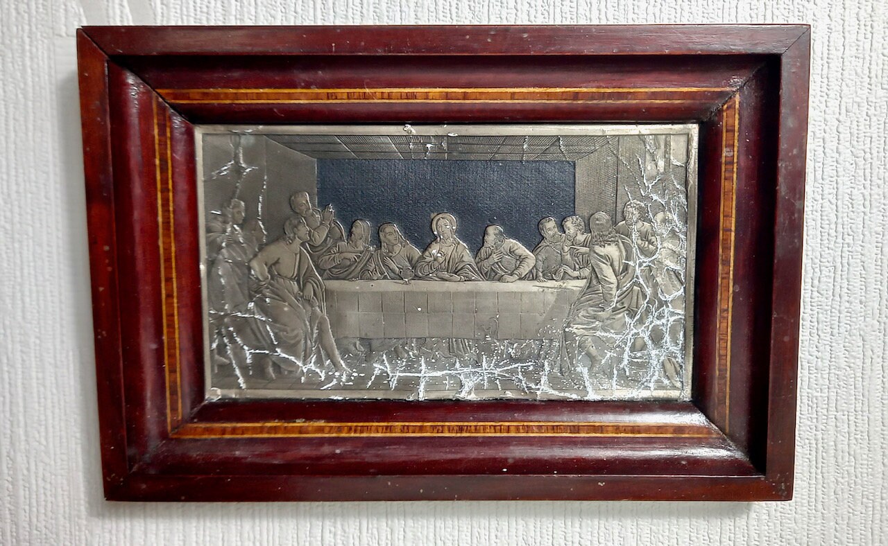 Last Supper Art Vintage Catholic Metal Art Jesus & - Etsy