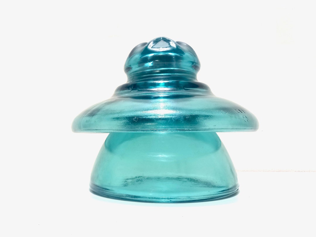 Large Sea Green Glass Pylon Insulator High Voltage Electrical Pylon ...