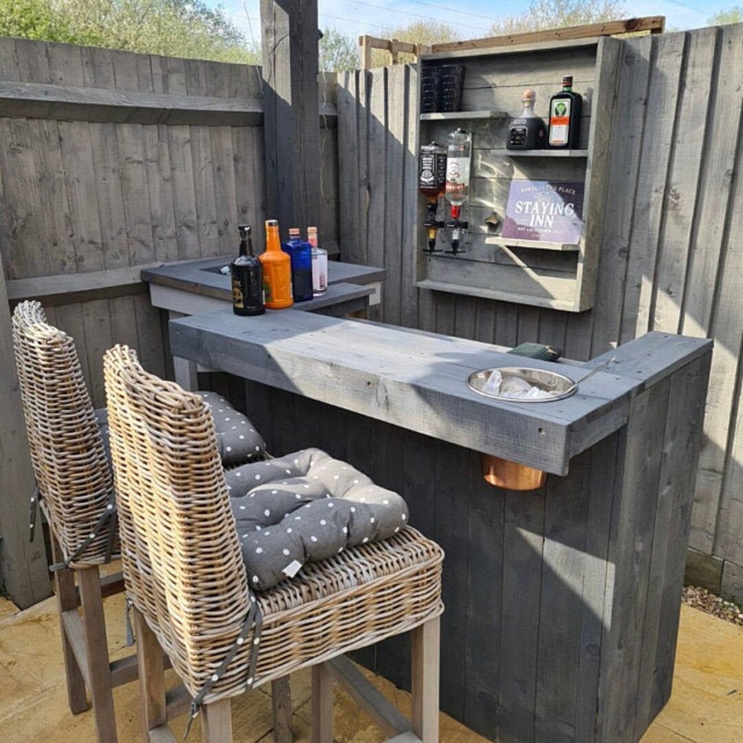 L-shape Bar: January Delivery. Corner Garden Bar, Reception Counter ...