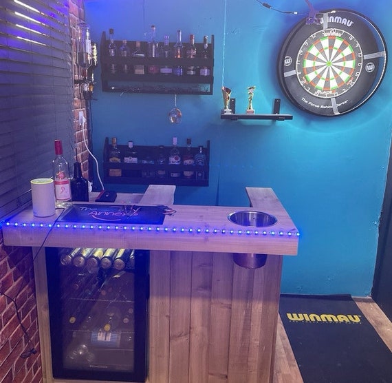 Fridge Bar Wooden Home Bar With Fridge Space Rustic Bar Bar for Fridge Garden Bar Conservatory Etsy