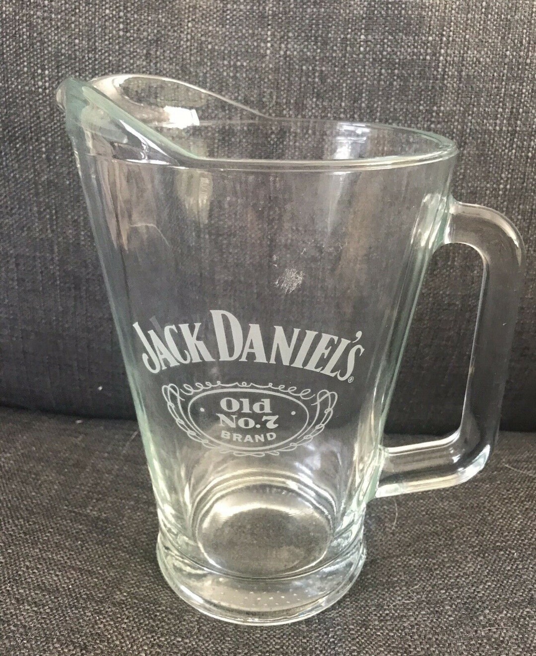 Jack Daniels Glasspitcher Old Number 7 Brand Glass Pitcher With Handle ...