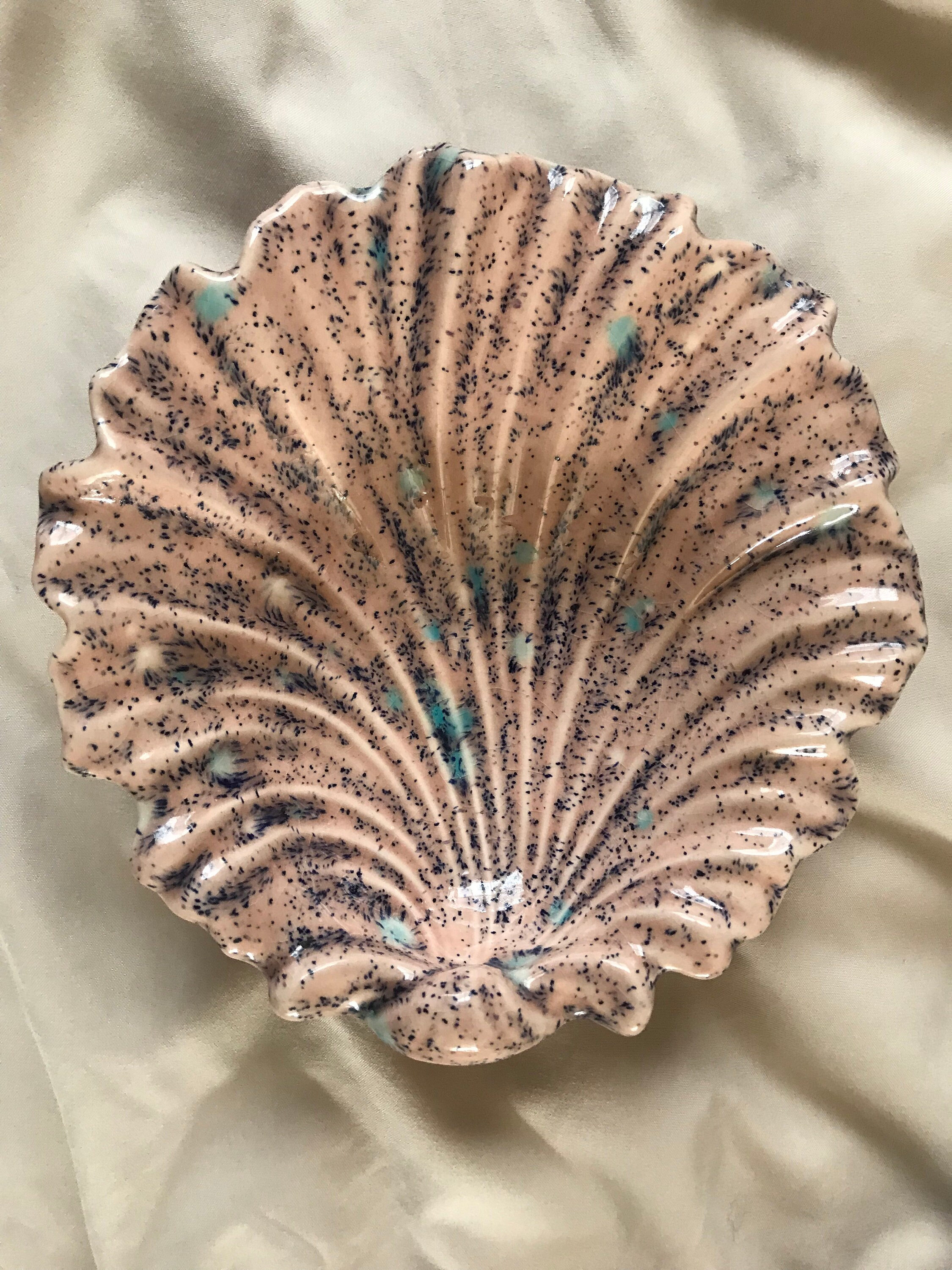 Hand Made Ceramic Sea Shell Home Decor Signed By Artist | Etsy