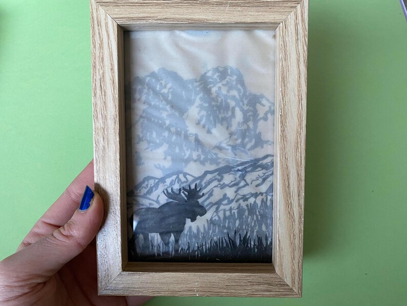 Framed Tracing Paper Nature Landscapes - Etsy