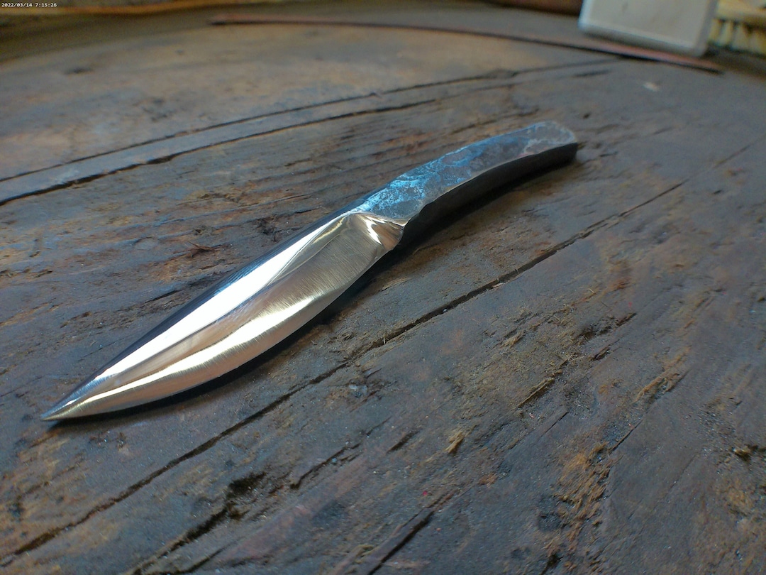 A Black & White, Raw Knife Without Handle of French Craftsmanship ...