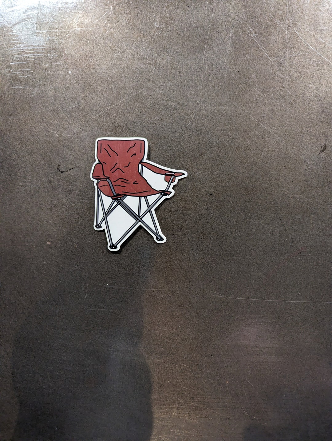 Lawn Chair Sticker Red Folding Chair Yard Camping Trailer Sticker - Etsy