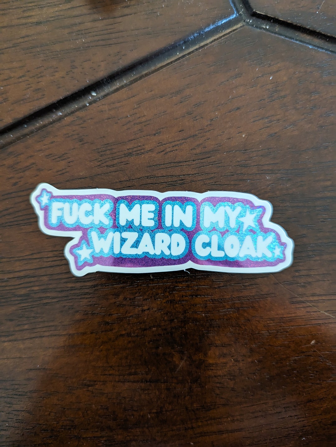 Sparkly Wizard Cloak Sticker Mtg D&d Magic Nerd Sticker - Etsy