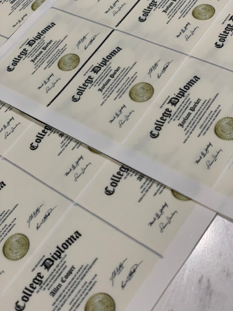 Edible College Degree or Edible High School Diploma - Etsy